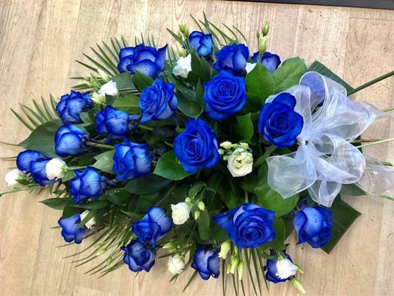 Blue roses spray
